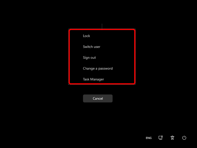 Ctrl alt delete Windows 